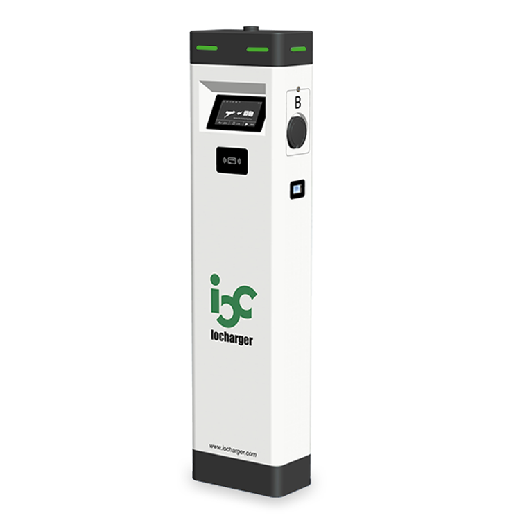 Pedestal 2x7kW 2x22kW Dual AC Commercial EV Charger - OCPP EV Charging ...