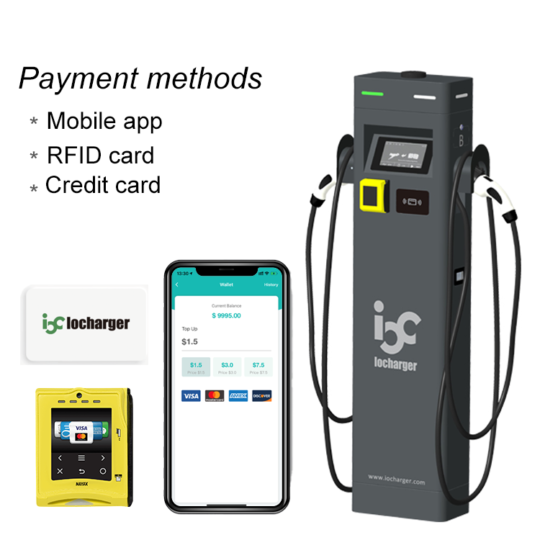 OCPP Public EV Charger Support Credit Card Payment With POS Terminal ...