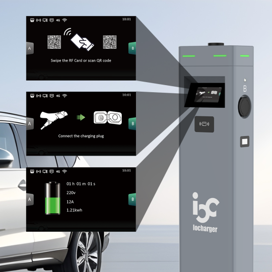 OCPP 2.0.1 OCPP 1.6J Compliant ISO15118 PnC Pedestal 2x7kW 2x22kW Dual ...