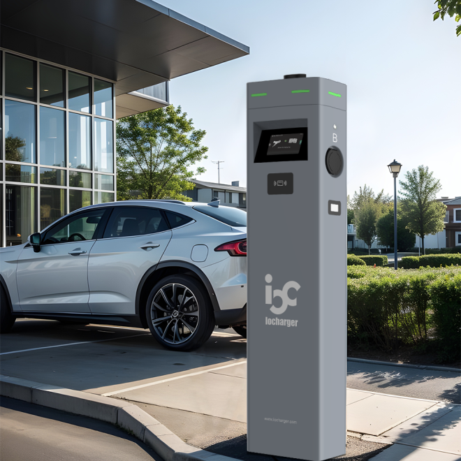 Dual Socket EV Charger | AC Commercial EV Charging Station